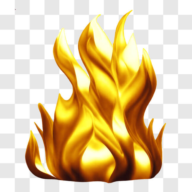 Download Golden Fire Flame Icon for Logos and Posters PNGs Online ...