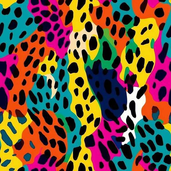 Download Colorful Leopard Print Abstract Background or Decorative ...