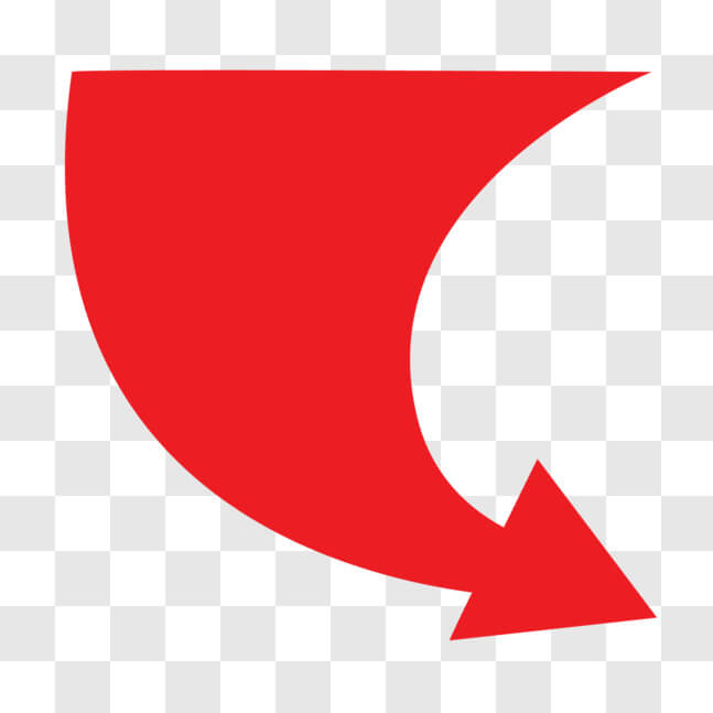 Download Red Arrow Signifying Upward Movement PNGs Online - Creative ...