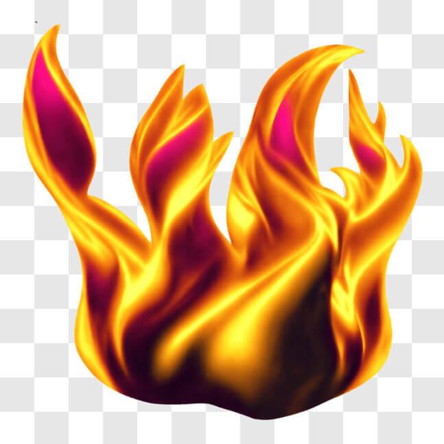 Download Pink and Yellow Fire Flame Icon PNGs Online - Creative Fabrica