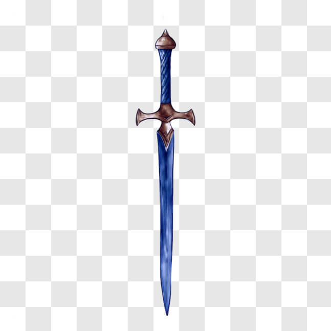 Download Blue Arrow Shaped Sword for Gaming Graphics and Fantasy Art ...
