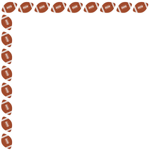 Download Football Frame with Multiple Football Balls Borders & Corners ...