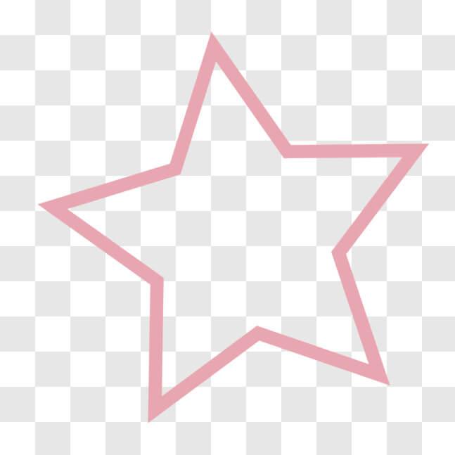 Download Pink Star Arrow Shape Icon PNGs Online - Creative Fabrica