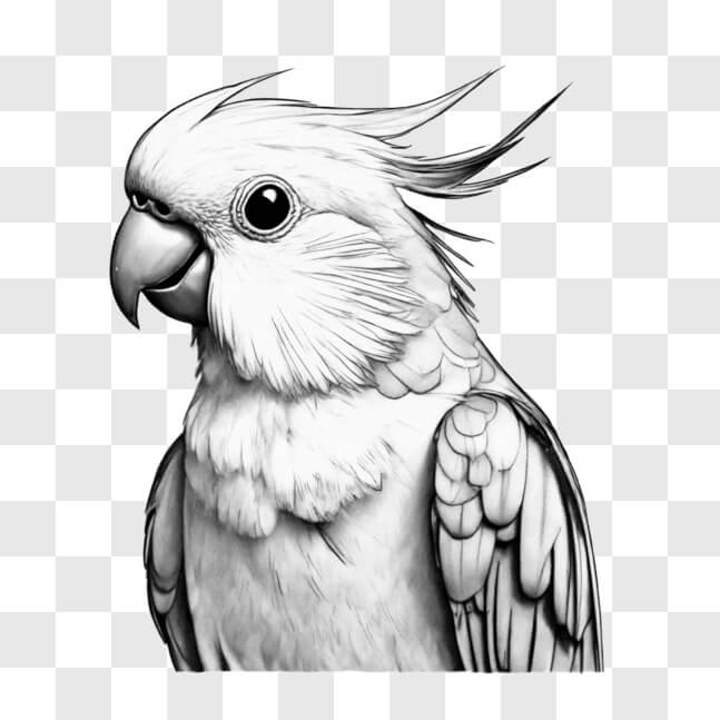 Download Detailed Drawing of Cockatoo or Parrot Sketches Online ...