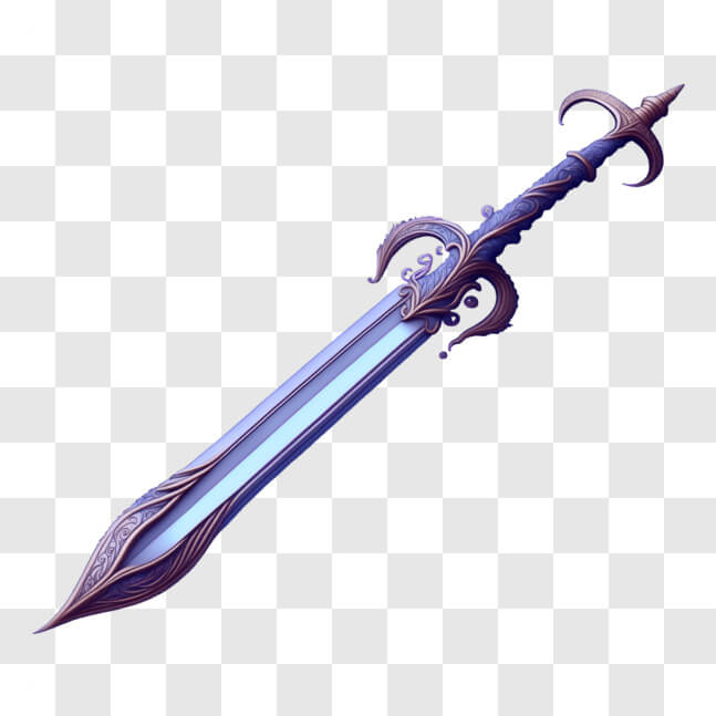 Download Large Purple Sword on Black Background PNGs Online - Creative ...