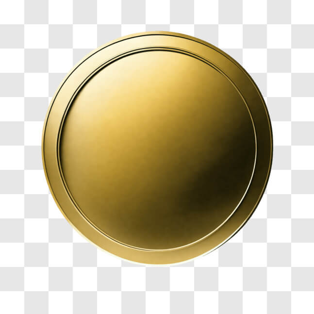 Download Circular Gold Coin on Black Background PNGs Online - Creative ...