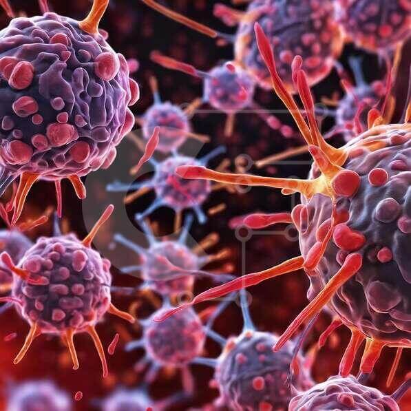 Various Cancer Cell Types stock photo | Creative Fabrica