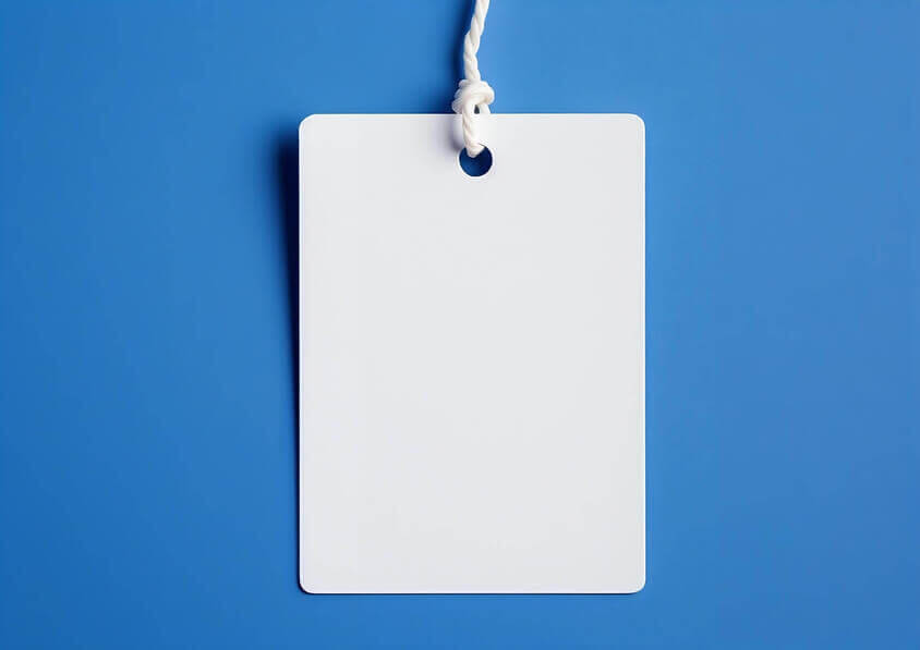 Download Blank White Tag on String for Product Labeling Mockups Online ...