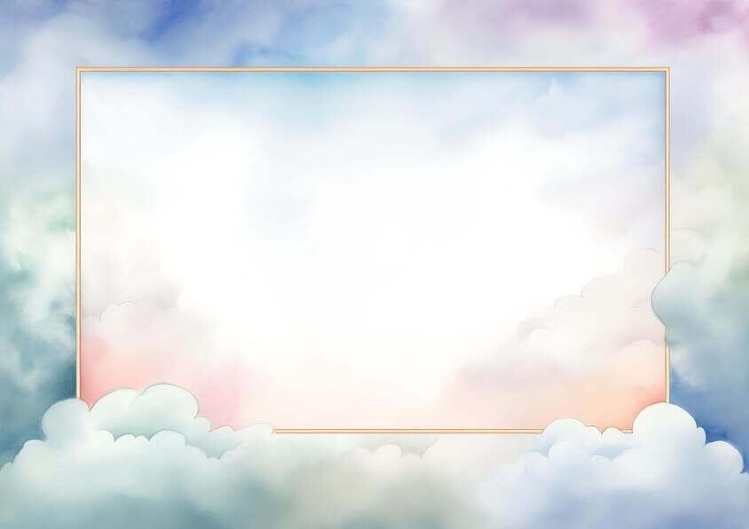 Download Colorful Cloud Frame for Artistic Backgrounds Backgrounds ...