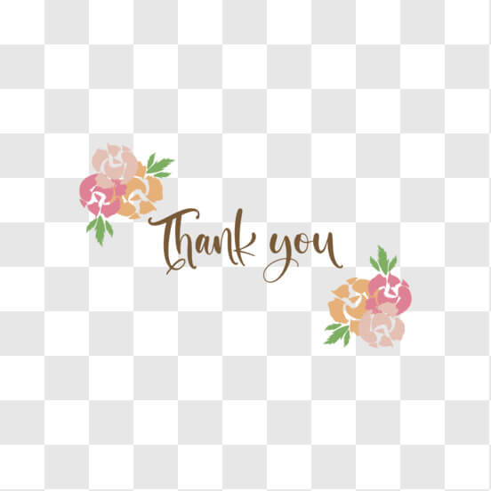 Download Thank You Sign with Cursive Script PNGs Online - Creative Fabrica