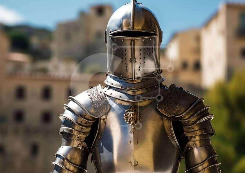 Medieval Knight in Armor stock photo | Creative Fabrica
