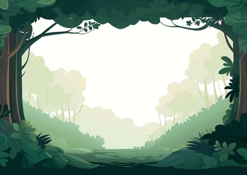 Download Cartoon-Style Forest Scene with Hiking Paths Backgrounds ...