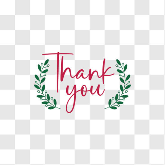 Download Thank You Sign with Cursive Script PNGs Online - Creative Fabrica