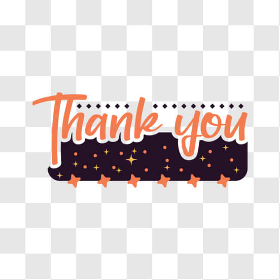 Download Thank You Sign with Cursive Script PNGs Online - Creative Fabrica