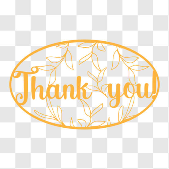 Download Thank You Sign with Cursive Script PNGs Online - Creative Fabrica