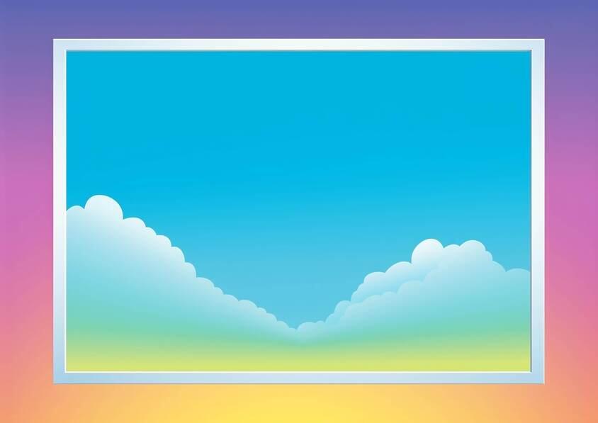 Download Square Frame with Clouds and Blue Sky Backgrounds Online ...