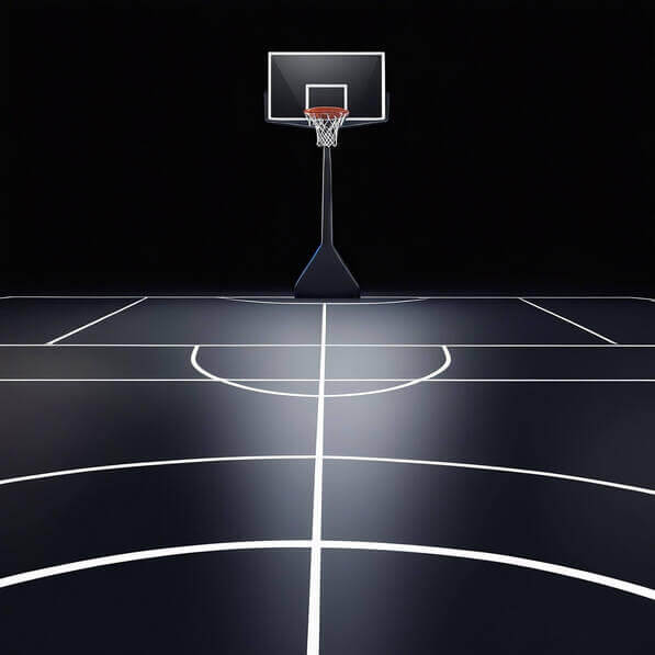 Download Empty Basketball Court with Basketball Hoop Backgrounds Online ...