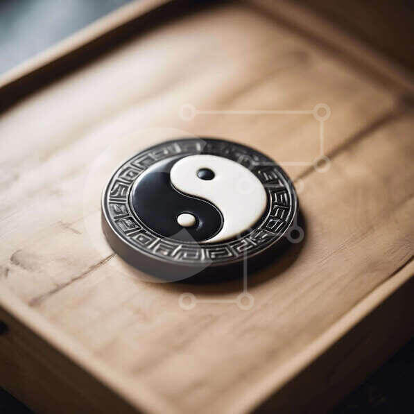Black and White Yin-Yang Symbol for Meditation and Spiritual Use stock ...