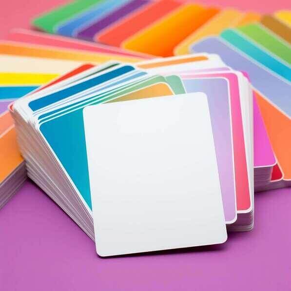 Download Colorful Blank Cards and Color Swatches Mockups Online ...