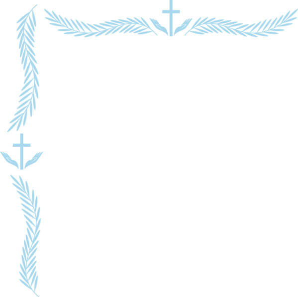Download Religious Blue Frame with Anchor and Cross Borders & Corners ...