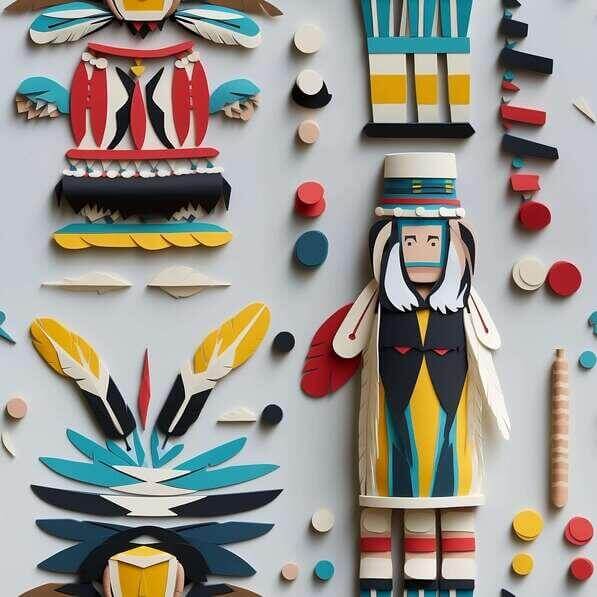 Download Native American-inspired Paper Dolls Collection Patterns ...