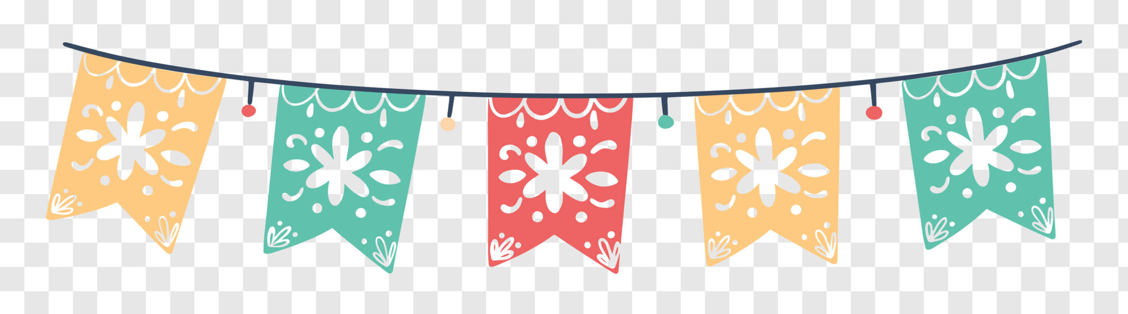 Download Colorful Festival Flags for Celebrations and Fiestas PNGs ...