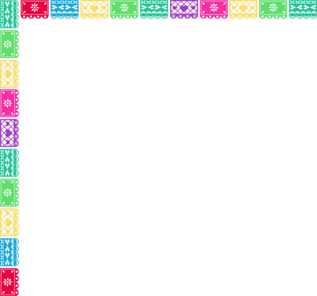 Download Mexican Border Frame with Colorful Squares Borders & Corners ...