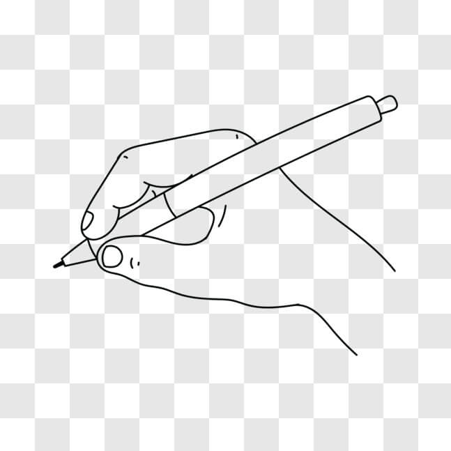 Download Hand Holding Ink Pen and Writing PNGs Online - Creative Fabrica