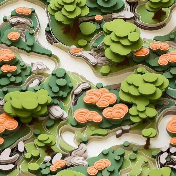 Download 3D Paper Landscape for Educational and Artistic Inspiration ...