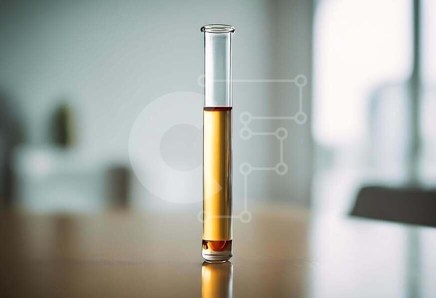 Clear Liquid Filled Test Tube on Laboratory Table stock photo ...
