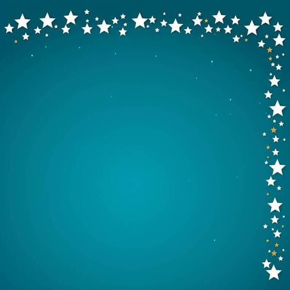 Download Blue Background with White Stars Octagon Frame Vector ...