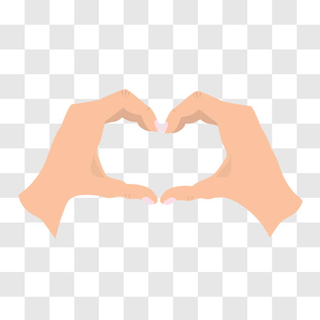 Descarga Gesto de Forma de Corazón con la Mano PNGs En Línea - Creative ...