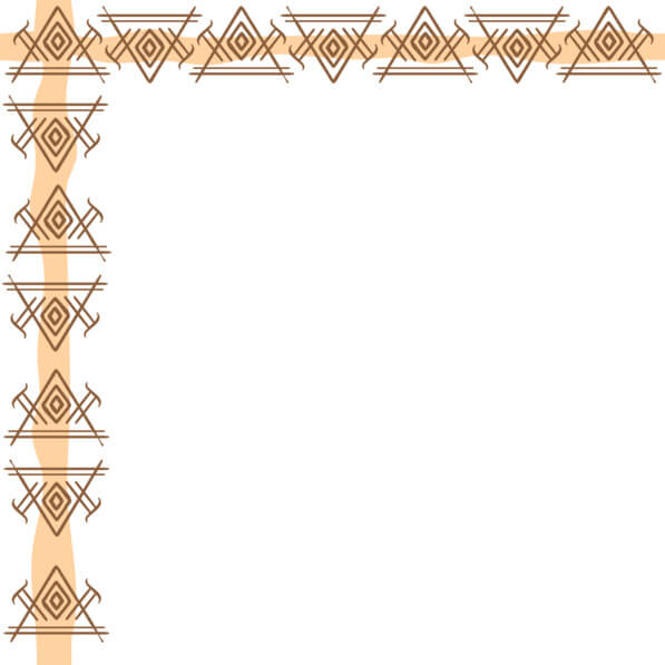 Download Brown and Beige Geometric Border Background Borders & Corners ...