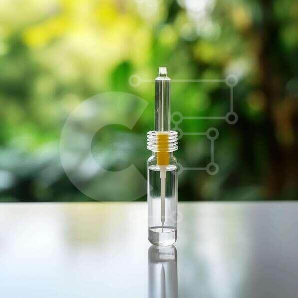 Clear Medical Vial in Outdoor Laboratory or Clinic stock photo ...