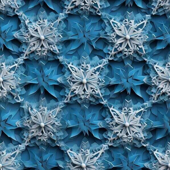 Download Blue and White Paper Snowflake Pattern Patterns Online ...