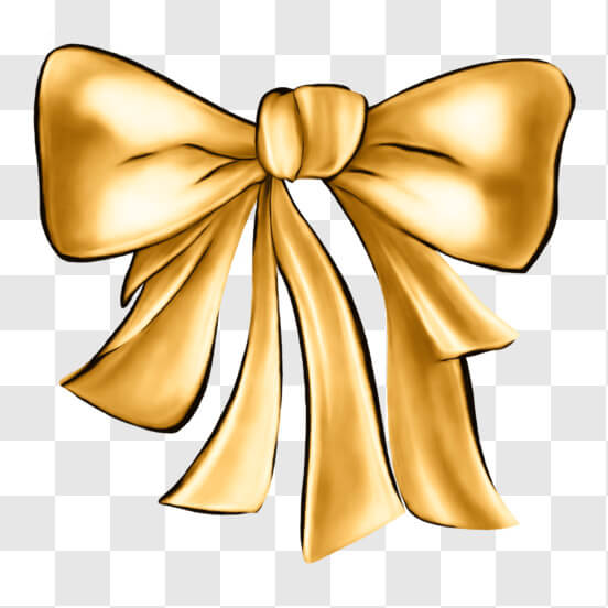 Descarga Lazo dorado en fondo negro para decoración de regalos PNGs En ...