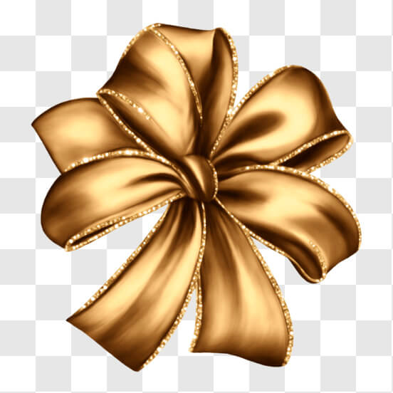 Descarga Lazo dorado en fondo negro para decoración de regalos PNGs En ...