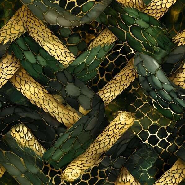 Download Green and Gold Snakeskin Pattern Patterns Online - Creative ...