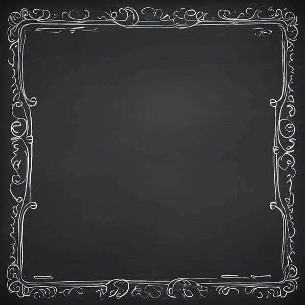 Download Black and White Chalkboard with Ornate Frame Backgrounds ...