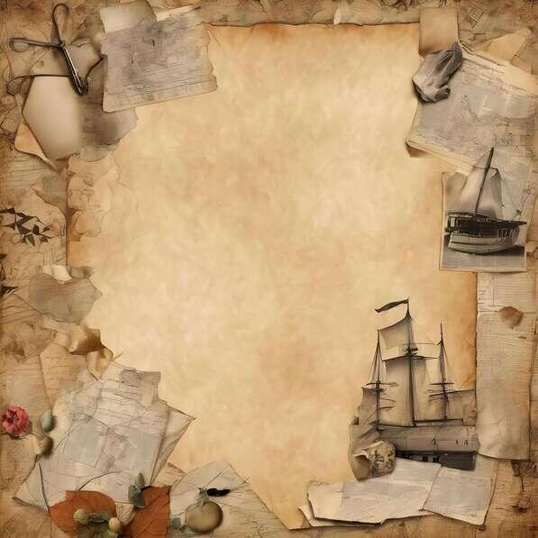 Download Vintage Paper Crafting with Ship Design Backgrounds Online ...
