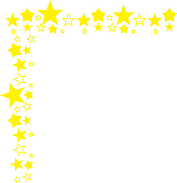 Download Yellow Star Border with White Stars Design Borders & Corners ...