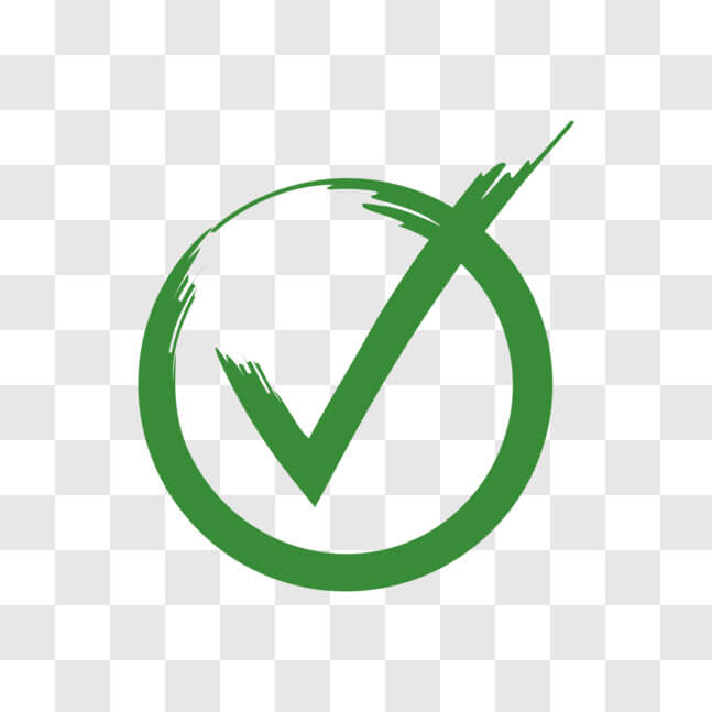 Download Green Check Mark for Important Tasks PNG Online - Creative Fabrica