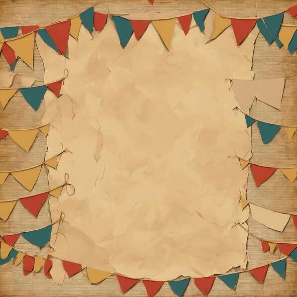 Download Paper Background with Bunting Flags and Piece of Paper ...