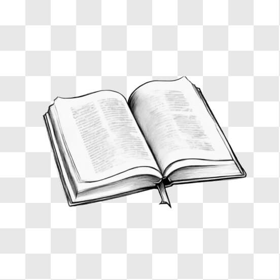 Download Open Bible Drawing on White Background Sketches Online ...