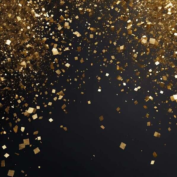 Download Gold Confetti Falling on Black Background Backgrounds Online ...