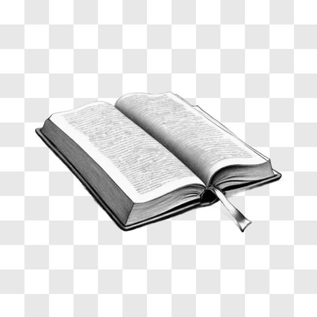 Download Open Bible Drawing in Black and White Sketches Online ...