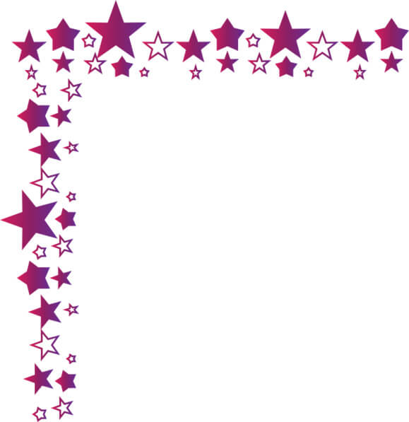 Download Pink and Purple Star Border Background Borders & Corners ...