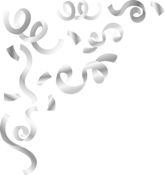 Download Elegant Silver Confetti Falling on White Background Borders ...
