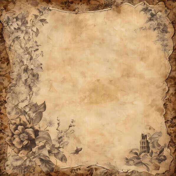 Download Vintage Paper Background with Flowers and Frame Backgrounds ...