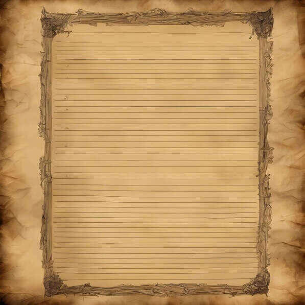 Download Vintage Parchment Paper with Ornate Border and Text ...